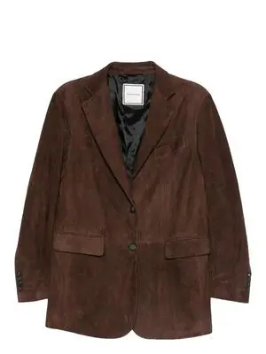 Tagliatore Leather Suede Jacket - Brown
