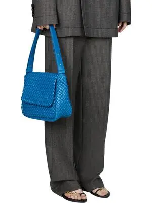 Bottega Veneta Small Cobble Shoulder Bag - Blue