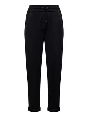 Brunello Cucinelli BRUNELLO CUCINELLI Cotton And Silk Jogging Pants Multicolor