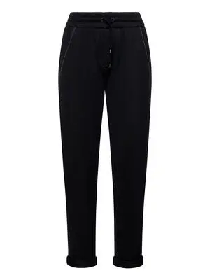 Brunello Cucinelli Stretch Cotton And Silk Jogging Pants - Multicolor