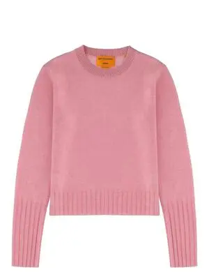 Guest In Residence Shrunken Crew Jersey - Pink