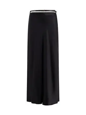 TOM FORD Silk Midi Skirt - Black