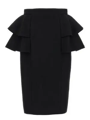 Valentino Garavani Crepe Couture Skirt - Black