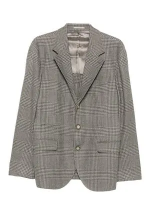 Brunello Cucinelli Wool Single-breasted Jacket - Multicolor