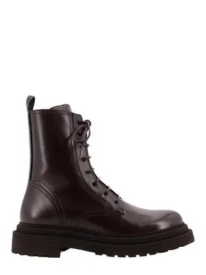 Brunello Cucinelli Brunello Cucinelli Women Leather Ankle Boots Multicolor