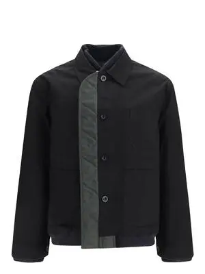 Sacai Nylon Ripstop Twill Bomber Jacket - Black