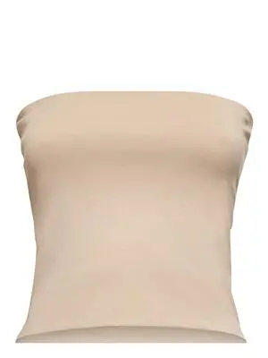 BRUNELLO CUCINELLI Brunello Cucinelli Women Beige Jersey Bandeau Top