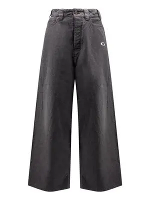 Balenciaga Trompe L'oeil Denim Trousers - Multicolor