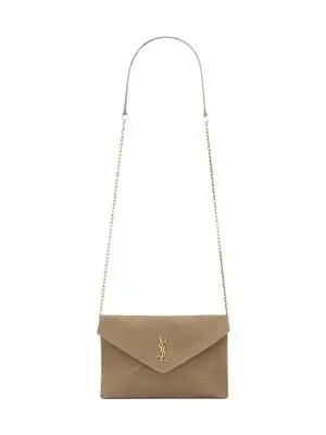 Saint Laurent Neutrals Shoulder Bags - Cream