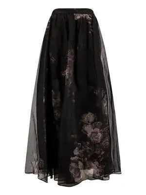 Zimmermann Hypnotic Maxi Skirt Silk Long Skirt - Multicolor