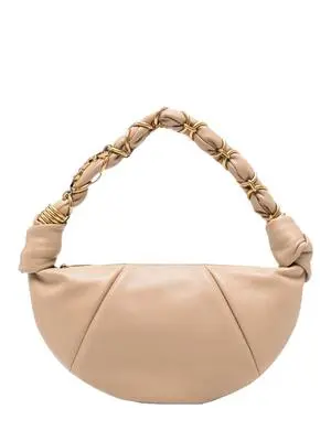 Saint Laurent Calf Leather Tote Bag - Cream