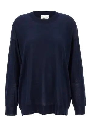 P.a.r.o.s.h Wool Blend Crew-neck Sweater - Blue