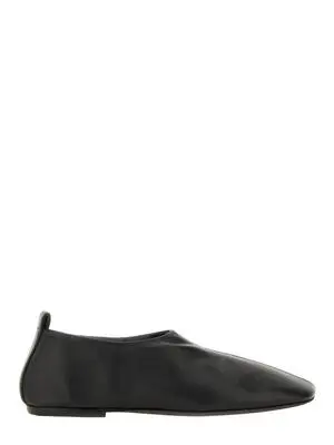 Dries Van Noten Leather Ballerina - Black