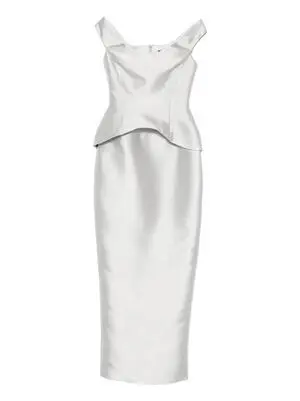 Solace London Evening Dress - Silver