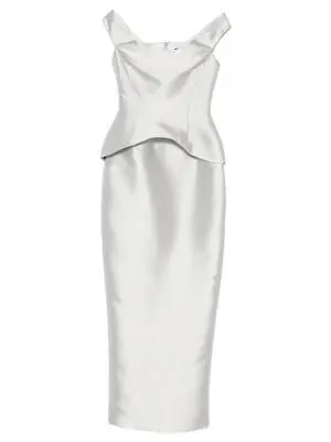 Solace London Evening Dress - Silver