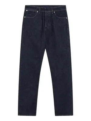 Stone Island Regular Straight Jeans In Rinsed Denim - Blue