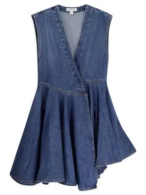 Alaïa ALAIA Wrap Denim Dress Multicolor