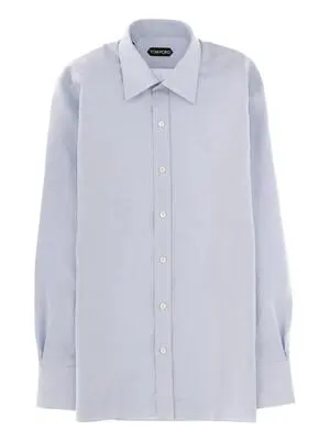 TOM FORD Tom Ford Men Shirt With Classic Collar Multicolor