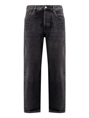 Saint Laurent Long Mick Denim Trousers - Multicolor