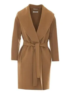 Max Mara S MAX MARA Messi Coat Brown