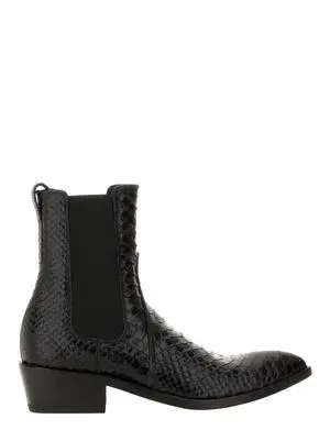 TOM FORD Leather Boot - Black
