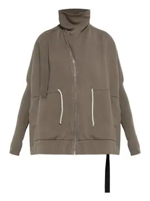 Rick Owens RICK OWENS Cotton Funnel Neck Sweatshirt Gray