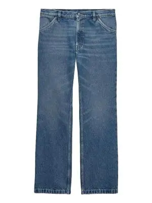 Prada Tight Fit And Regular Waist Washed Denim Jeans - Blue