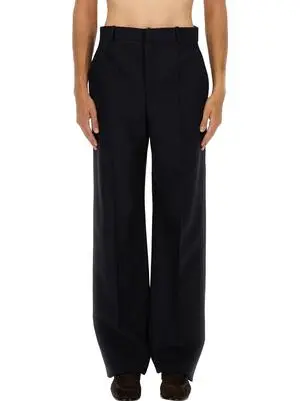 Saint Laurent High Waist Pants - Blue