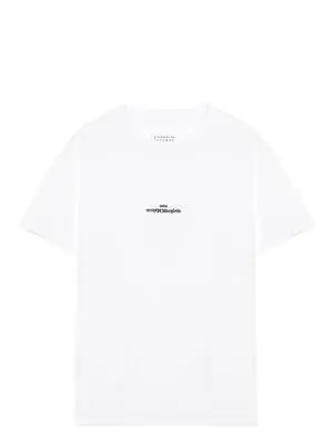 MAISON MARGIELA Cotton T-shirt With Logo - White