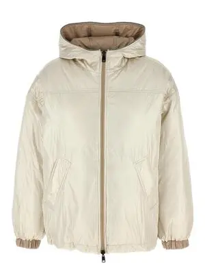 Brunello Cucinelli Laminated Down Jacket - Cream