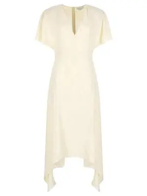 Stella McCartney V-neck Midi Dress - White