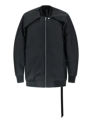 Rick Owens Convertible Jumbo Peter Flight Bomber Jacket - Black