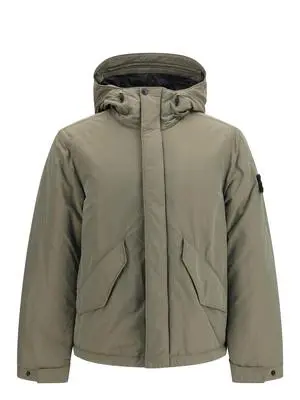 Stone Island Padded Micro Twill Jacket - Green