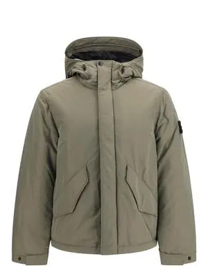 Stone Island Padded Micro Twill Jacket - Green