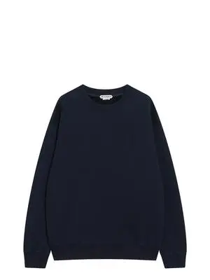 JW Anderson J.W. ANDERSON Embroidered Logo Cotton Sweatshirt Blue