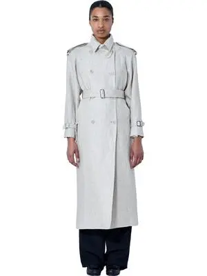 Max Mara Double-breasted Trench Coat - Cream