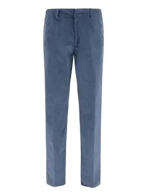 Etro Roma Stretch Cotton Corduroy Pants - Blue
