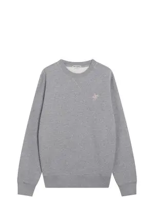 JW Anderson Cotton Sweatshirt With Embroidered Logo - Gray