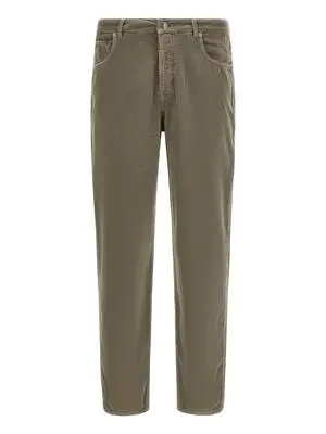 Brunello Cucinelli BRUNELLO CUCINELLI Cotton Corduroy Trousers Green