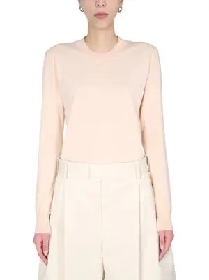 Bottega Veneta Lightweight Long-sleeved Sweater - Pink