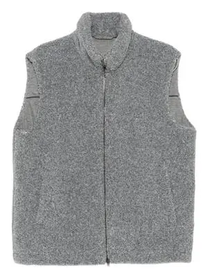 Herno Flannel Zipped Vest - Multicolor