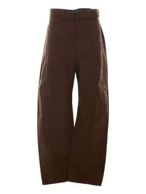 LEMAIRE LEMAIRE Twisted Belted Pants Brown