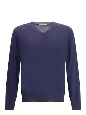 Brunello Cucinelli Virgin Wool Sweater - Blue