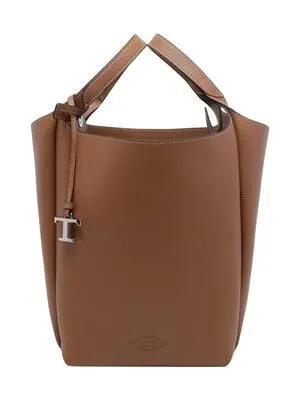 TOD'S Leather Bucket Bag - Brown