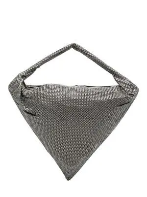 Benedetta Bruzziches Crystal-embellished Shoulder Bag - Silver