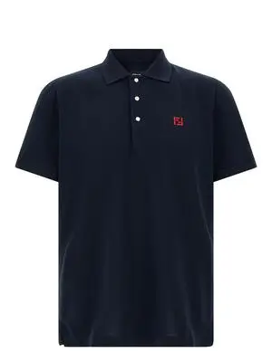Fendi Ff Selleria' Polo Shirt - Blue