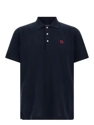 Fendi Ff Selleria' Polo Shirt - Blue