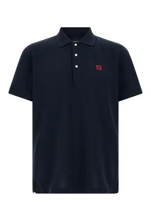 Fendi Ff Selleria' Polo Shirt - Blue