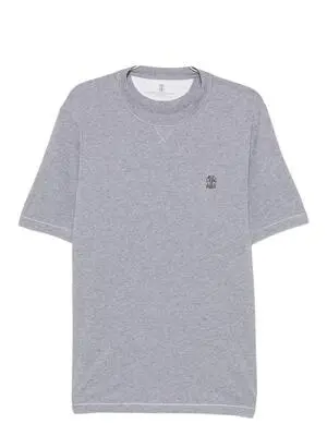 Brunello Cucinelli Grey T-shirts & Vests T-shirts - Gray