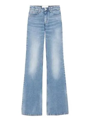 AMI Paris Denim Straight-leg Jeans - Blue